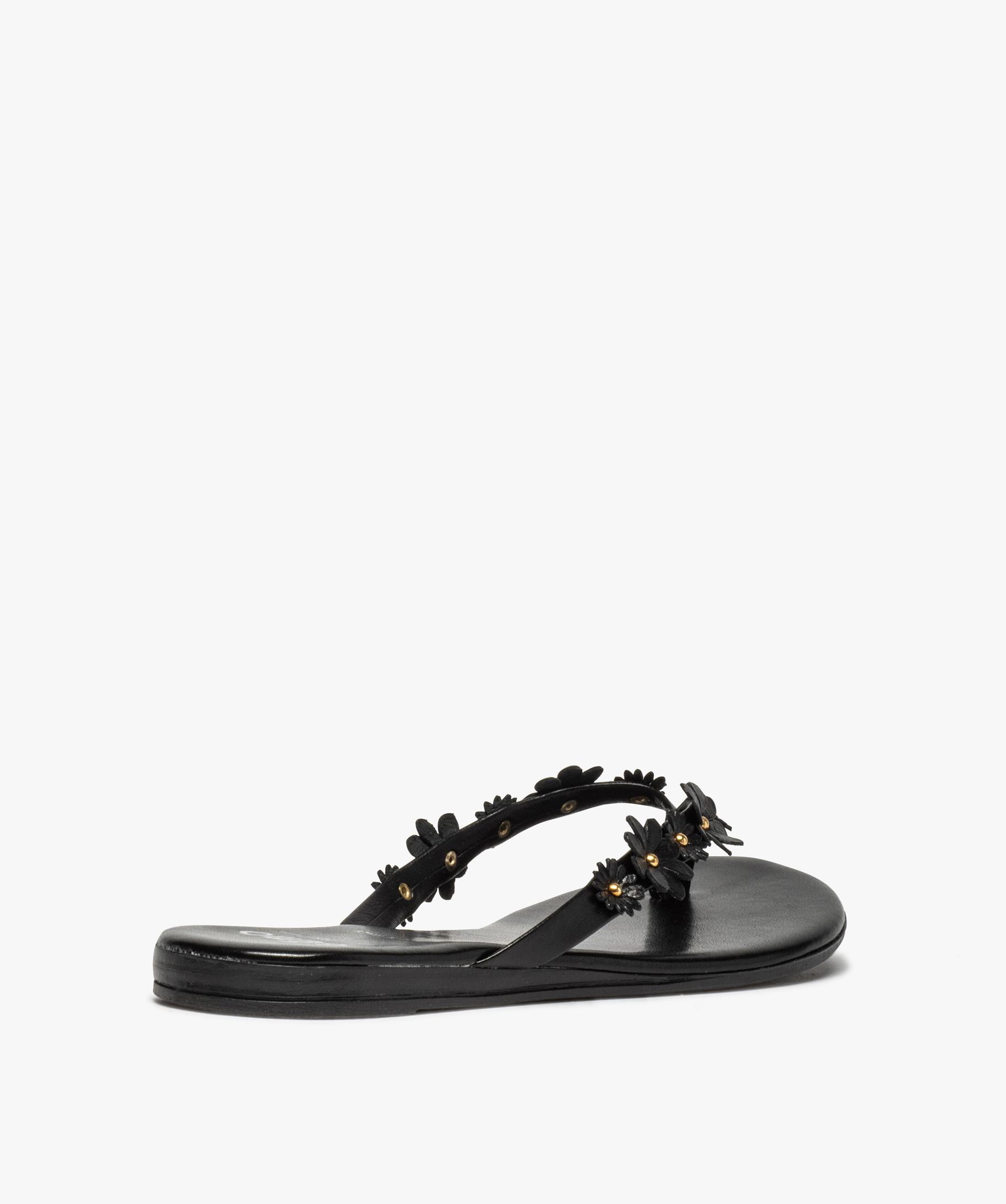 Sandales femme à entre-doigts ornés de fleurs | GEMO