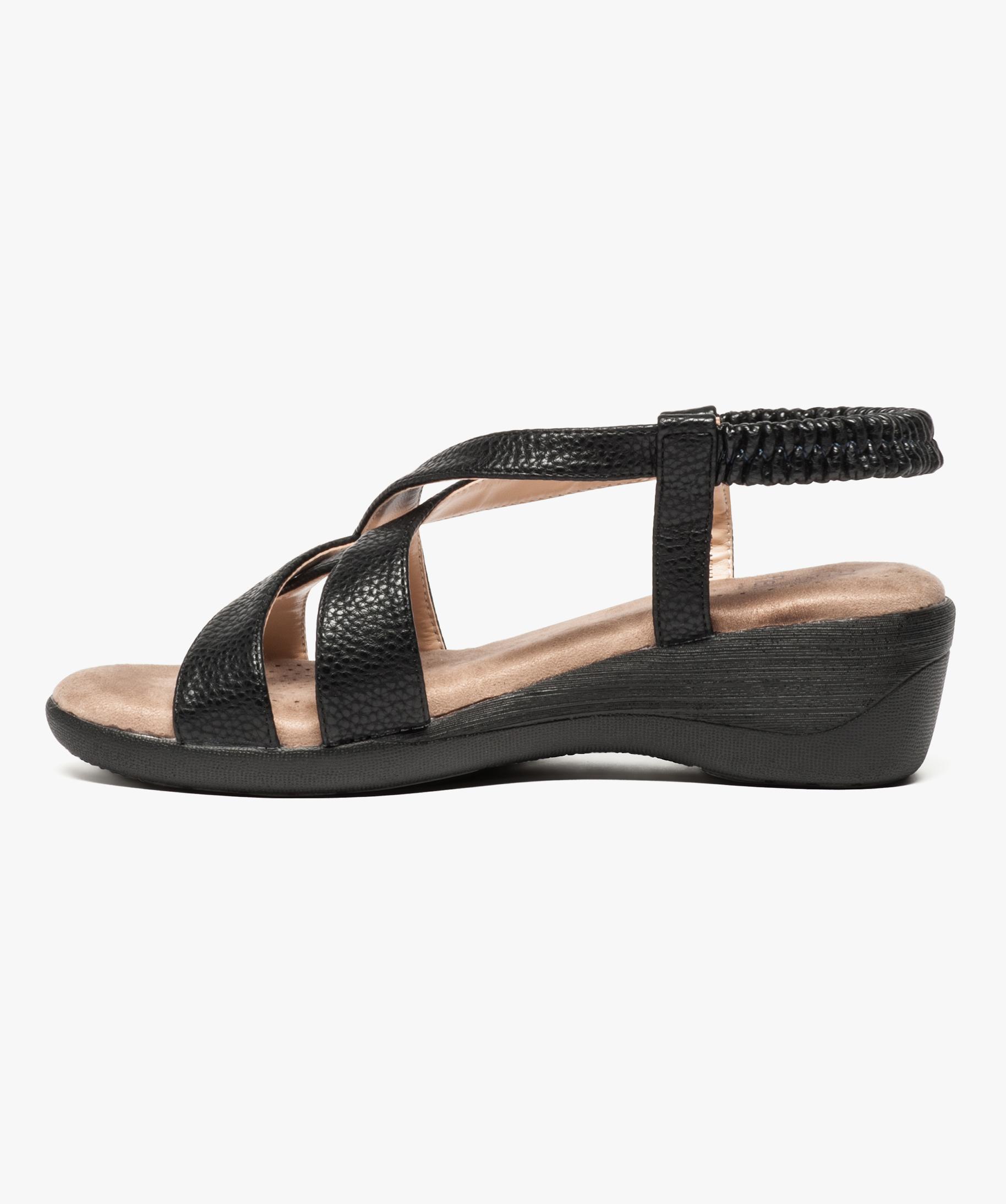 Sandales à brides croisées à enfiler | GEMO