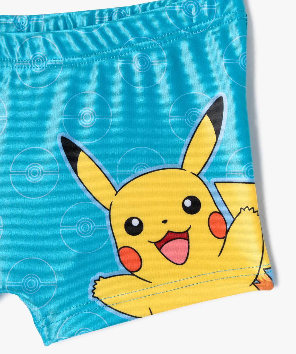 Boxer de bain à motif Pikachu garçon - Pokemon bleu ciel | GEMO