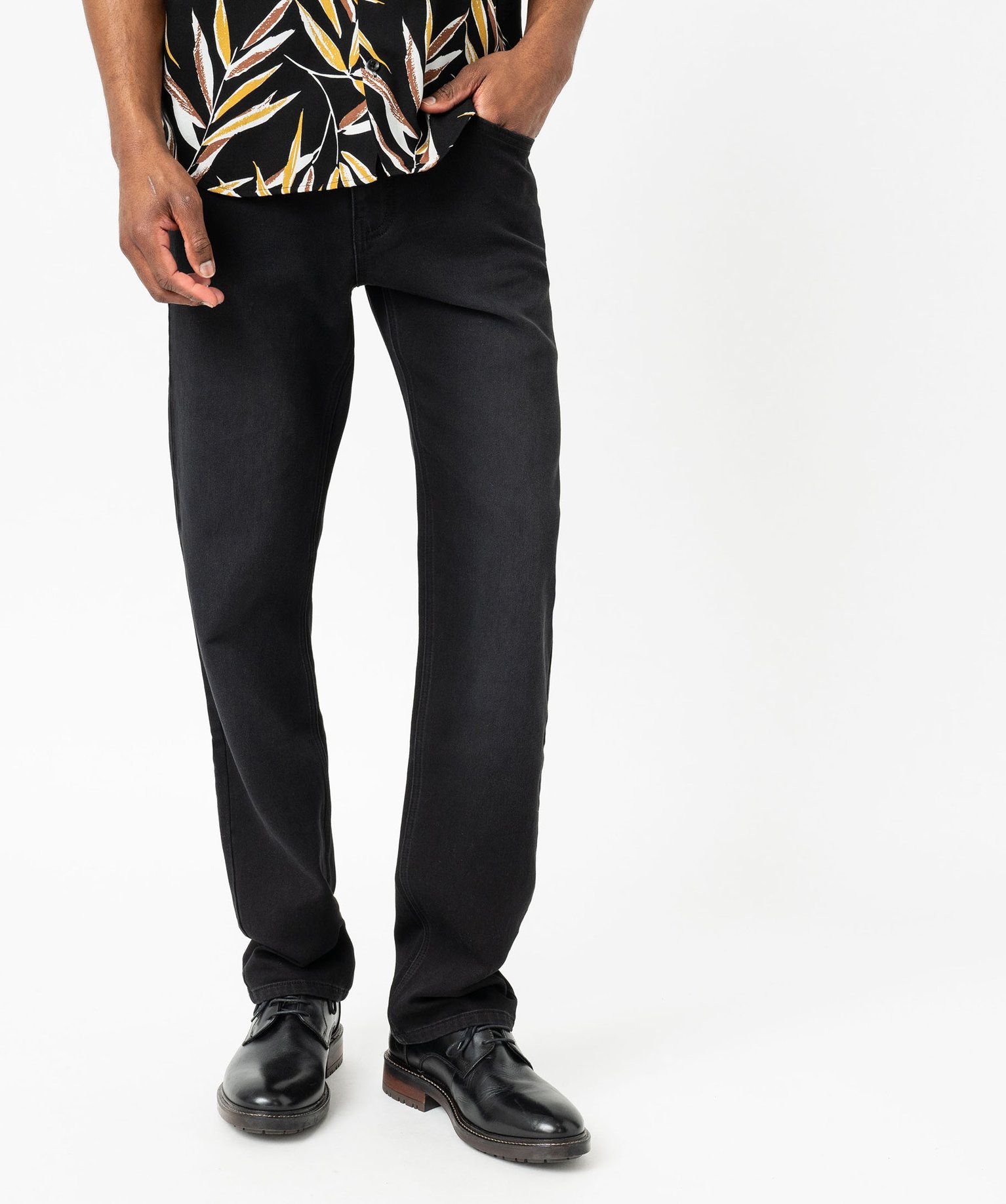 Jean coupe Regular homme noir | GEMO