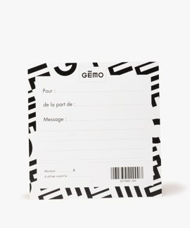 Carte cadeau divers | GEMO